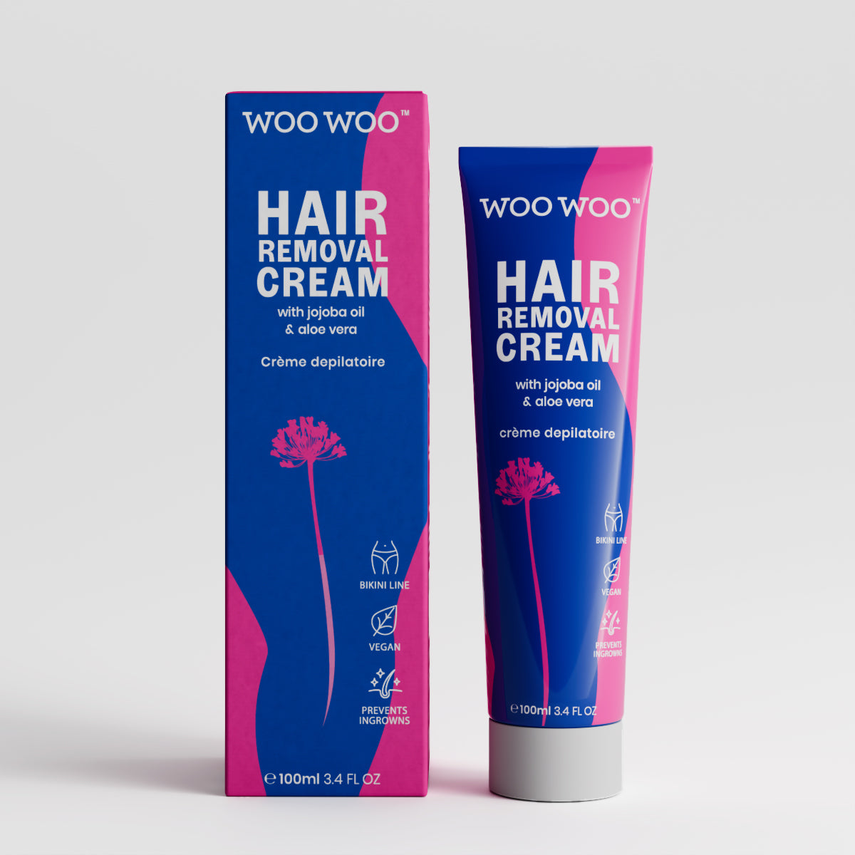 Hair Removal Cream for Delicate Skin | Vegan & Natural – WooWoo